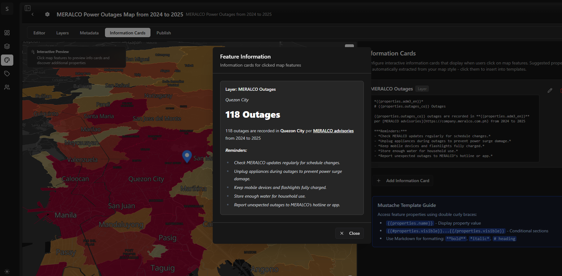 How we built MERALCO Brownout Map for the Philippines